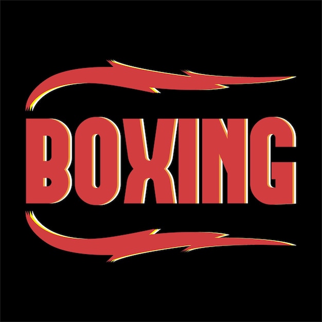 Vibrant Red and Gold Boxing Logo on Black Background | Jiffy Designs
