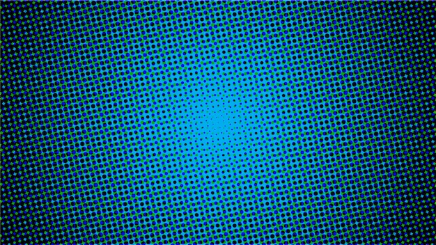 Vibrant Blue Dot Pattern with Radiant Center | Jiffy Designs