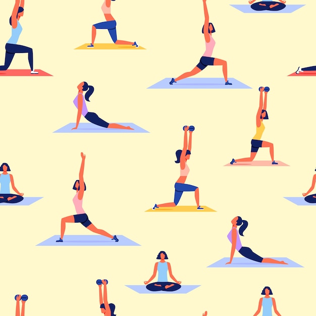 Vibrant Yoga Poses Collection: Diverse Asanas for Wellness | Jiffy Designs