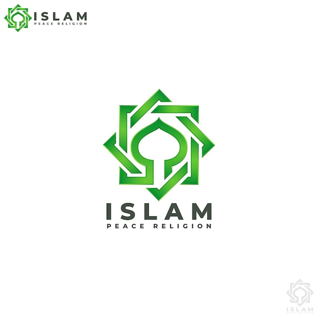 Elegant Islamic Symbol: A Geometric Emblem of Peace | Jiffy Designs