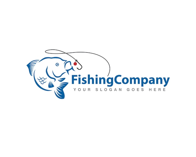 Vibrant Fishing Company Logo with Playful Fish Mascot | Jiffy Designs