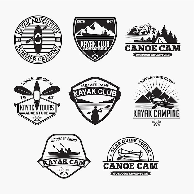 Diverse Collection of Outdoor Adventure Badges and Logos | Jiffy Designs