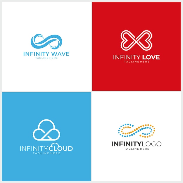 Vibrant Infinity Symbols and Minimalist Logos in Striking Colors ...