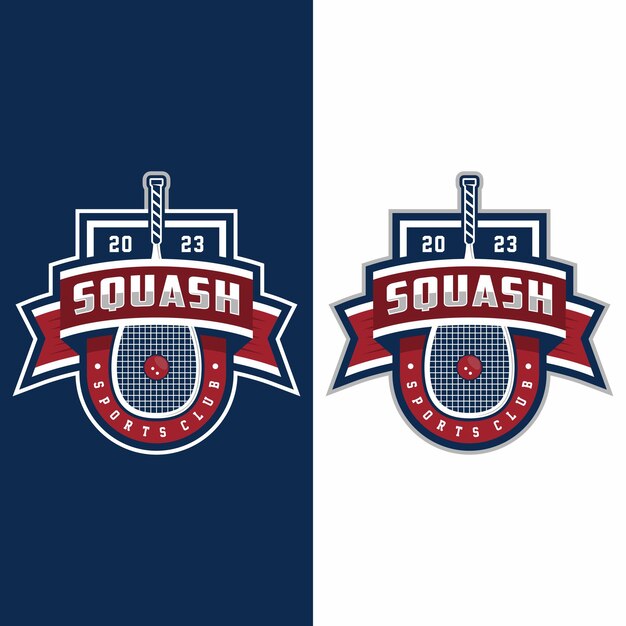 Vibrant Squash Tournament Badge with Iconic Racket Emblem | Jiffy Designs
