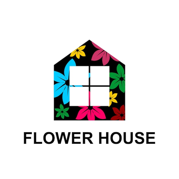 Vibrant Floral Silhouette Adorns Charming Flower House Design | Jiffy ...