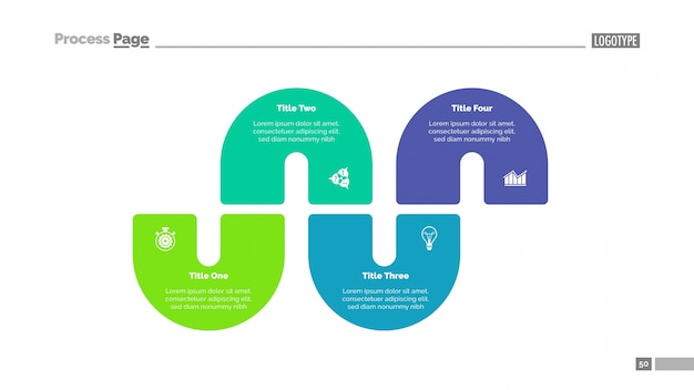 Vibrant Process Diagram with Four Interconnected Circular Sections ...