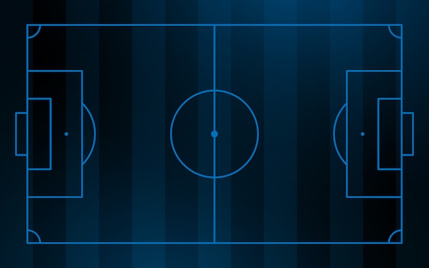 Sleek and Stylized Soccer Field Blueprint | Jiffy Designs