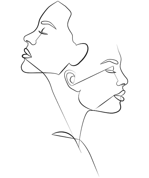 Minimalist Profiles in Striking Black and White | Jiffy Designs