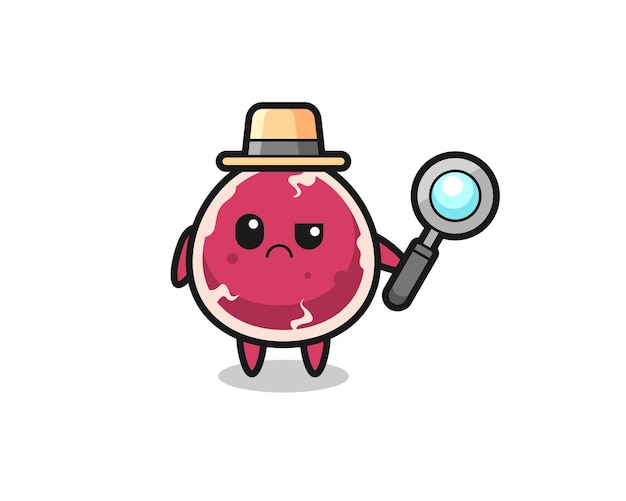 Adorable Planet Character Investigates with Magnifying Glass | Jiffy ...