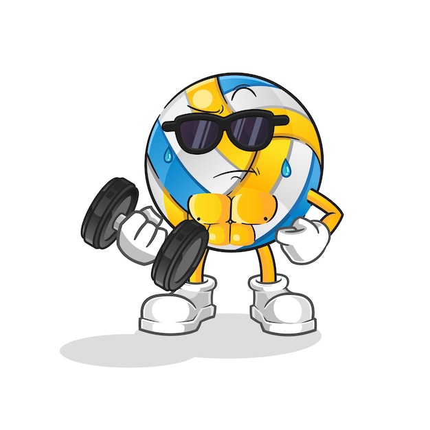 Sporty Smiley Face Rocking Sunglasses and Lifting Weights | Jiffy Designs