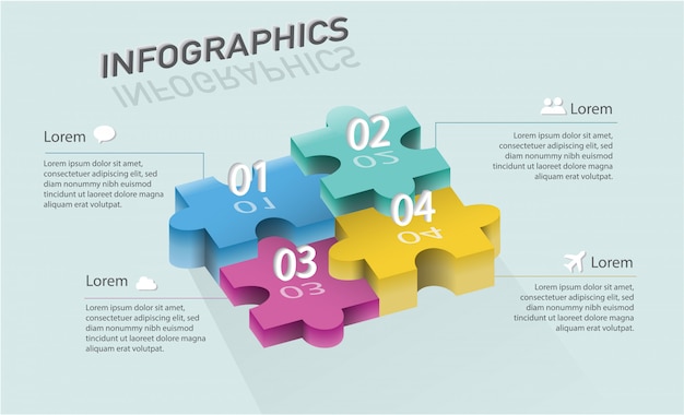 Vibrant Puzzle Pieces Showcasing Infographic Data Visualization | Jiffy ...