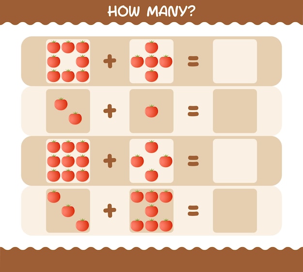 Vibrant Tomato Puzzle: A Visual Math Challenge | Jiffy Designs
