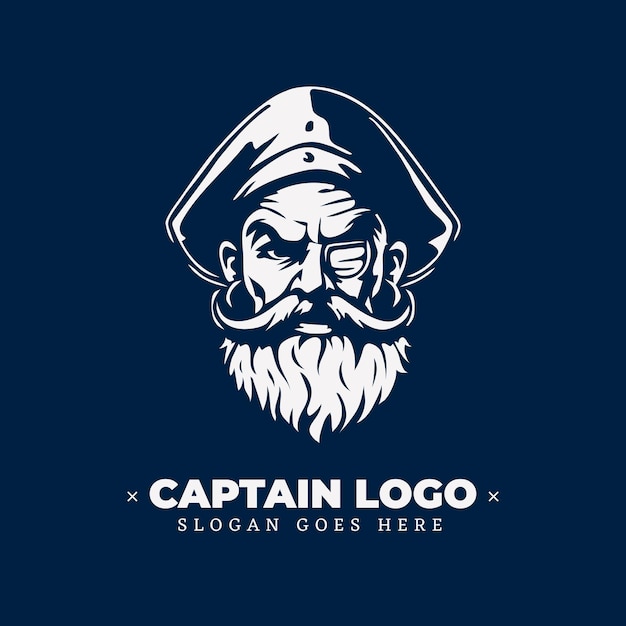 Commanding Presence: Iconic Captain's Emblem for Branding | Jiffy Designs