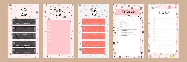 Vibrant To-Do List Templates with Playful Dot Patterns | Jiffy Designs
