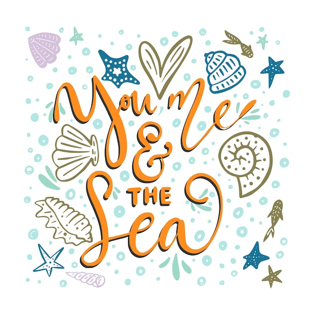 Vibrant Underwater Lettering and Sea Life Illustration | Jiffy Designs