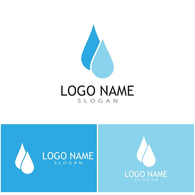 Minimalist Water Drop Logos and Brand Identity Collection | Jiffy Designs