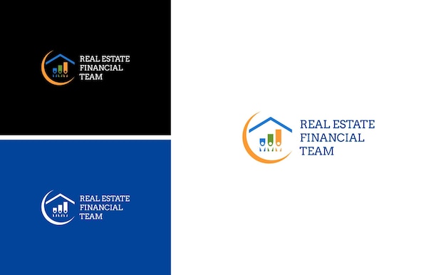 Vibrant Real Estate Financial Team Logo with Geometric Elements | Jiffy ...