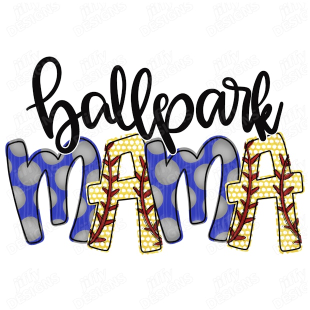 'Ballpark Mama' Playful Cursive and Baseball-Inspired Typography ...
