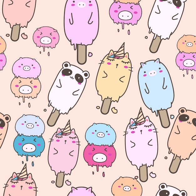 Adorable Popsicle-Shaped Animal Characters in Vibrant Colors | Jiffy ...