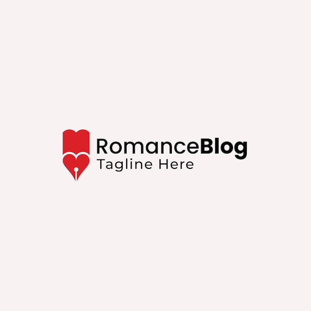 Romantic Heart-Shaped Logo with Customizable Tagline | Jiffy Designs
