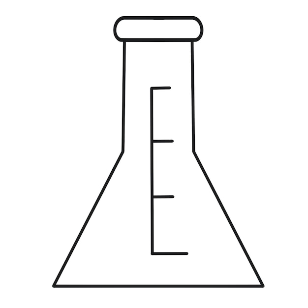 Minimalist Beaker Outline with Elegant Lettering | Jiffy Designs