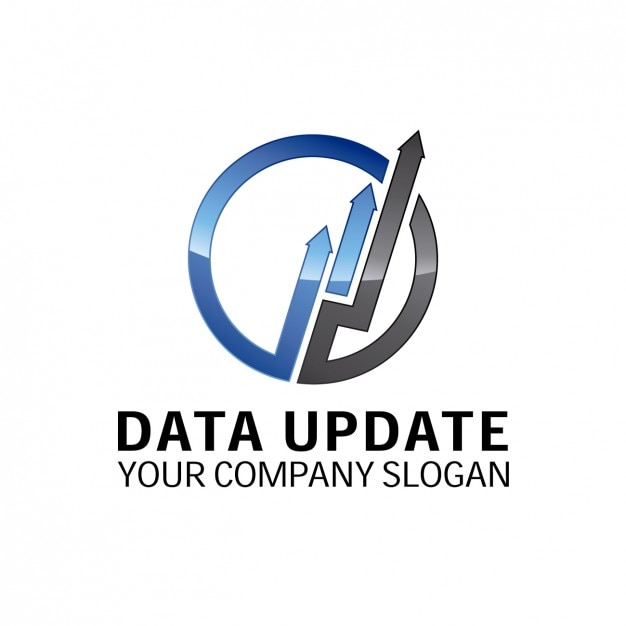 Modern Data Update Logo with Company Slogan | Jiffy Designs