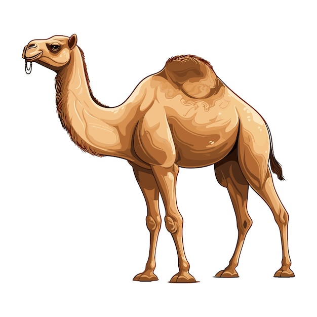 Majestic Desert Camel with Flowing Curves and Warm Tones | Jiffy Designs