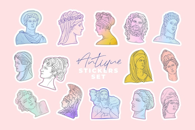 Diverse Portraits of Classical Greek and Roman Figures | Jiffy Designs
