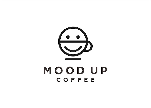 Upbeat Smiley Face Coffee Logo Design | Jiffy Designs