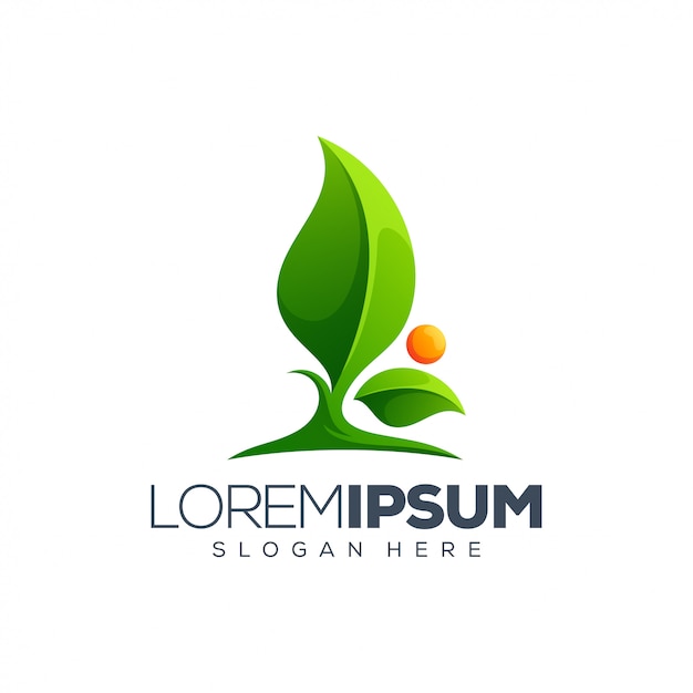 Nature-Inspired Green Leaf Logo with Slogan | Jiffy Designs