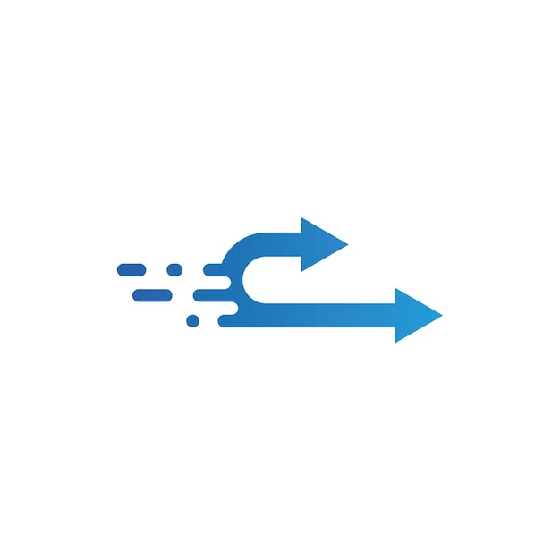 Dynamic Blue Arrows Pointing Forward with Motion Effect | Jiffy Designs