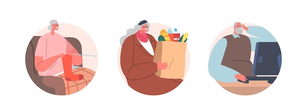 A Diverse Collection of Vibrant Illustrations Depicting Everyday Life ...