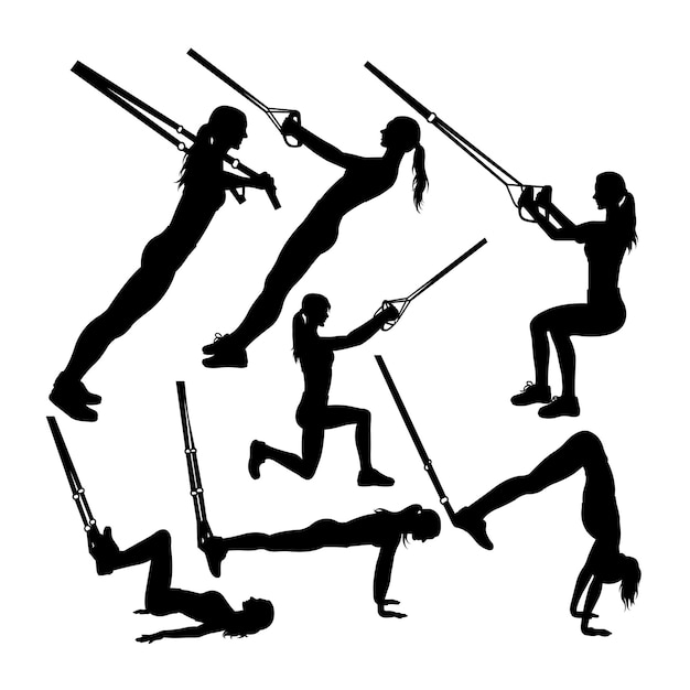 Dynamic Silhouettes of Acrobatic Poses and Movements | Jiffy Designs