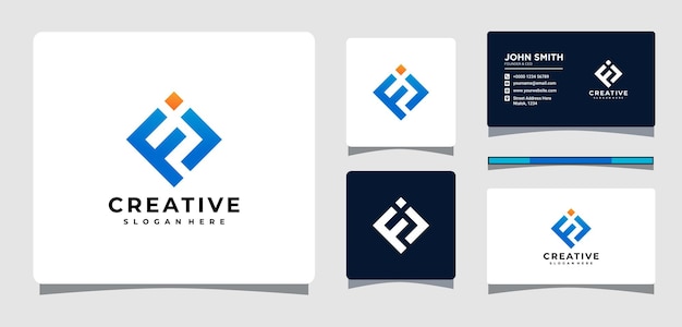 Versatile Geometric Emblem Collection with Sleek Business Card Design ...