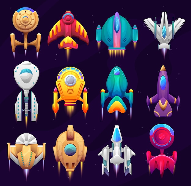 Vibrant Collection of Retro-Inspired Rocket Ship Designs | Jiffy Designs