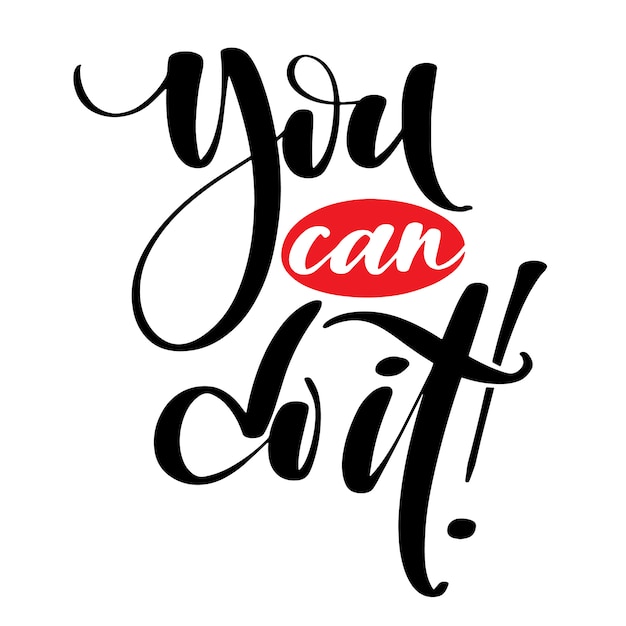 Empowering Handwritten Lettering with Motivational Message | Jiffy Designs