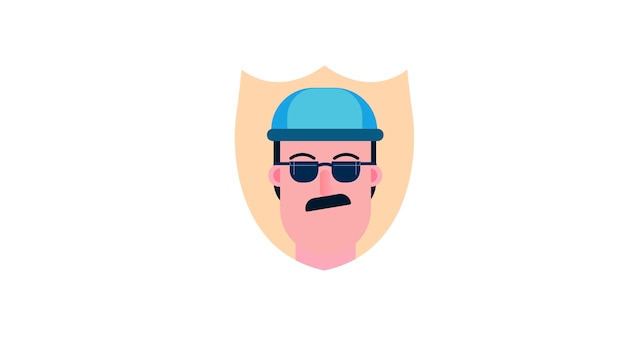 Police Badge isolated vector illustration | Jiffy Designs