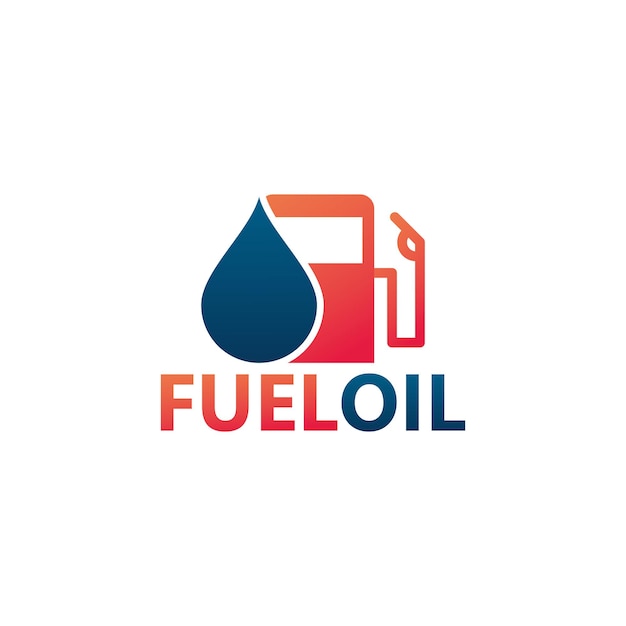 Vibrant Fuel Oil Logo with Droplet and Pump Emblem | Jiffy Designs