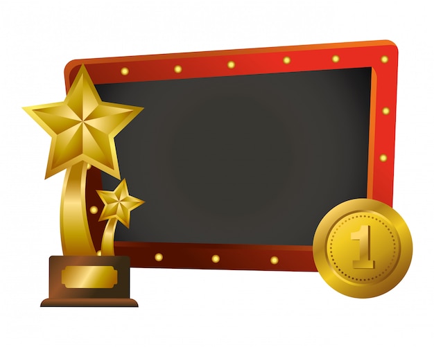 Striking Gold Star Award Frame with Chalkboard Background | Jiffy Designs