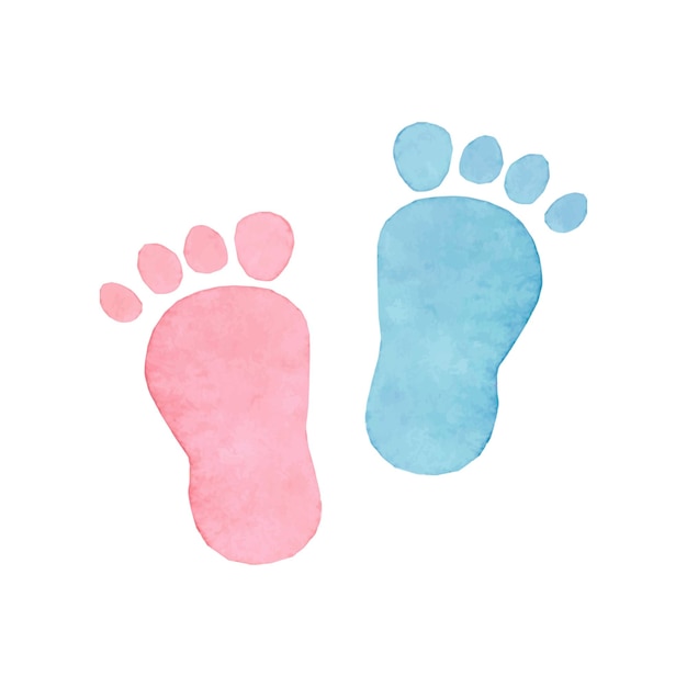 Vibrant Footprints: A Playful Watercolor Celebration | Jiffy Designs