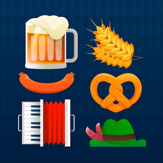 Iconic German Beer Fest Symbols Depicted Artfully | Jiffy Designs