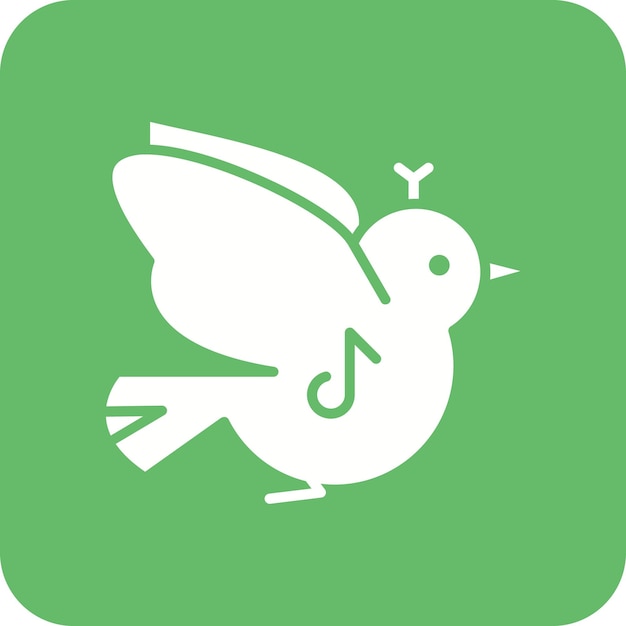 Charming Birdie Icon in Minimalist Design | Jiffy Designs