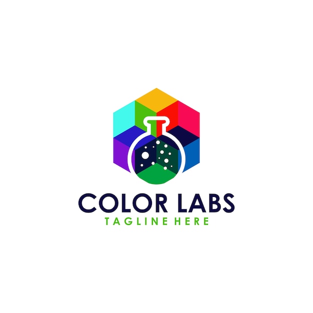 Vibrant Hexagonal Logo with Colorful Geometric Shapes and Text | Jiffy ...
