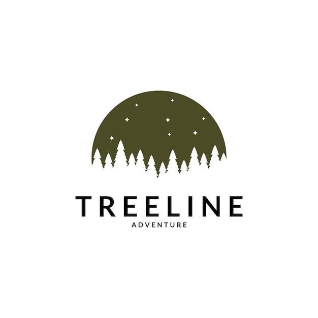 Serene Treeline Adventure Logo Design | Jiffy Designs