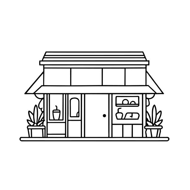 Charming Storefront with Lush Greenery and Inviting Facade | Jiffy Designs