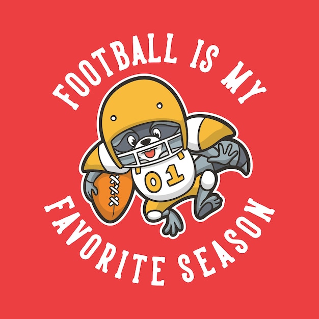 Adorable Football Mascot Celebrates Favorite Season | Jiffy Designs