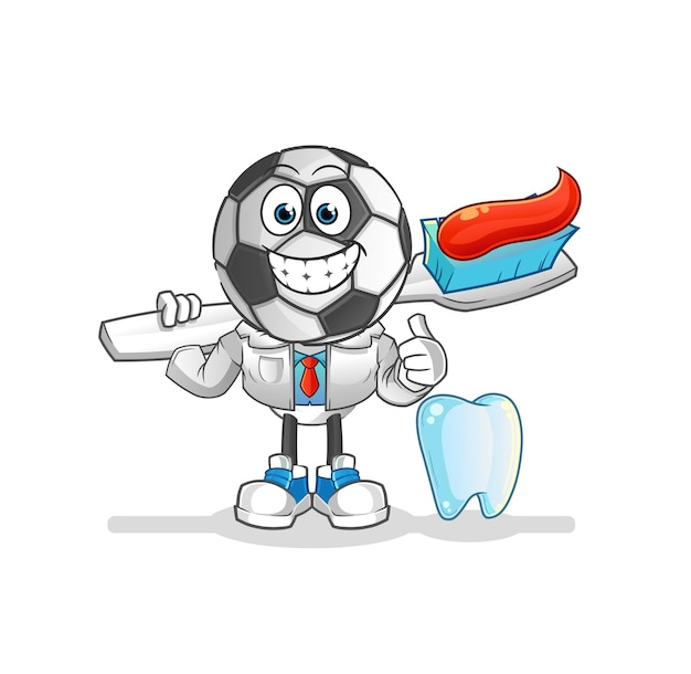 Friendly Soccer Ball Character Promoting Dental Hygiene | Jiffy Designs