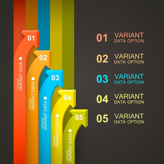 Vibrant Overlapping Arrows in Contrasting Colors | Jiffy Designs