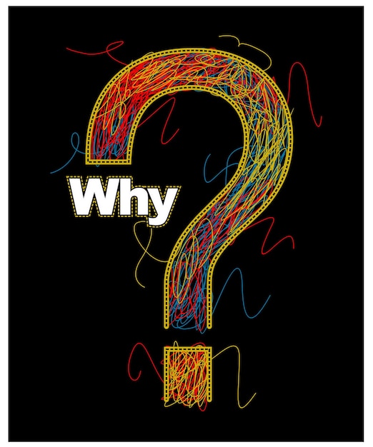 Vibrant, abstract question mark with swirling colorful lines | Jiffy ...