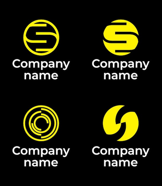 Sleek and Striking Corporate Logos in Bold Yellow and Black | Jiffy Designs
